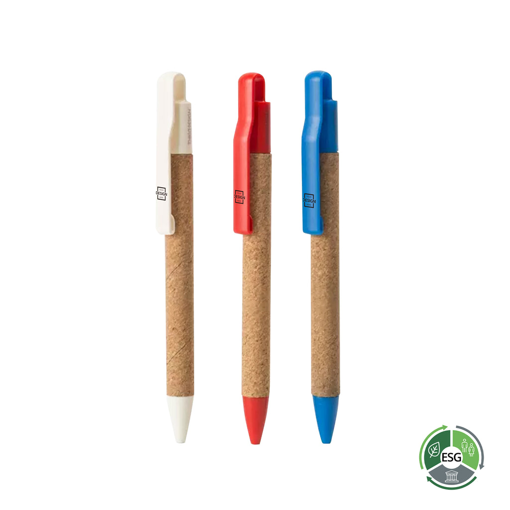 Customized Eco-friendly Cork Pen | 定制ESG認證軟木廣告筆