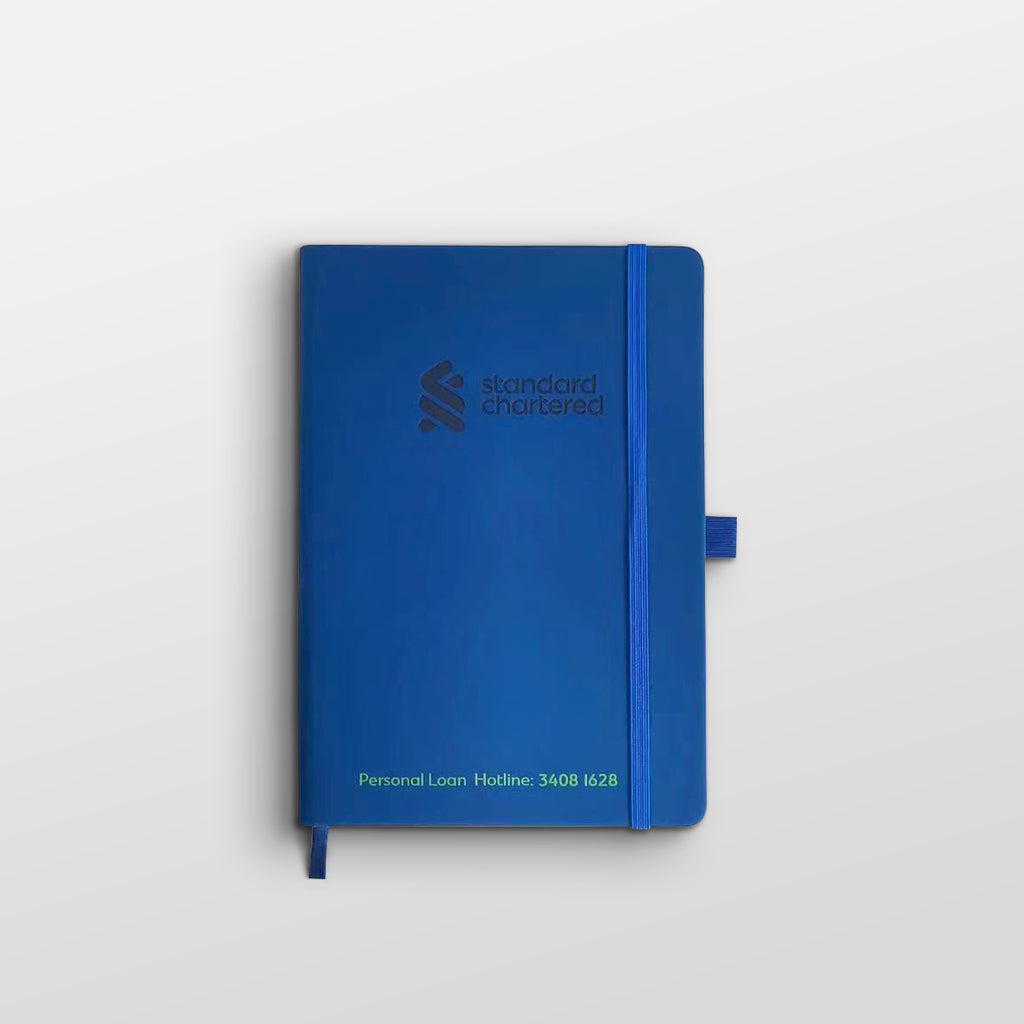 [Case Studies]Standard Chartered | A5 Notebook with Elastic Strap 鬆緊帶筆