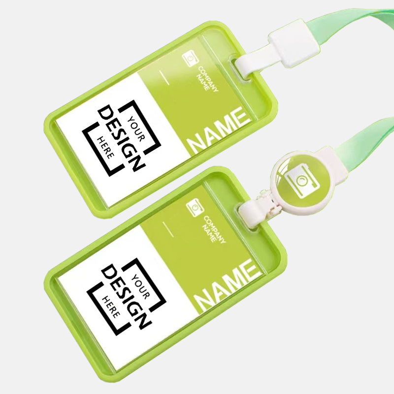 High-end telescopic buckle work badge customized employee number plate