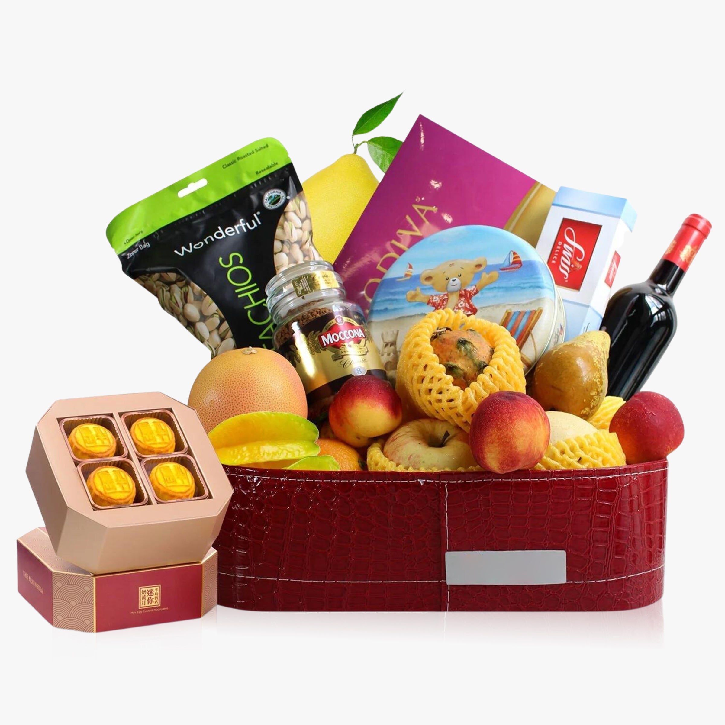 Mid-Autumn Hamper With Peninsula Mooncake Gift Set Hamper |半島月餅Godiva美